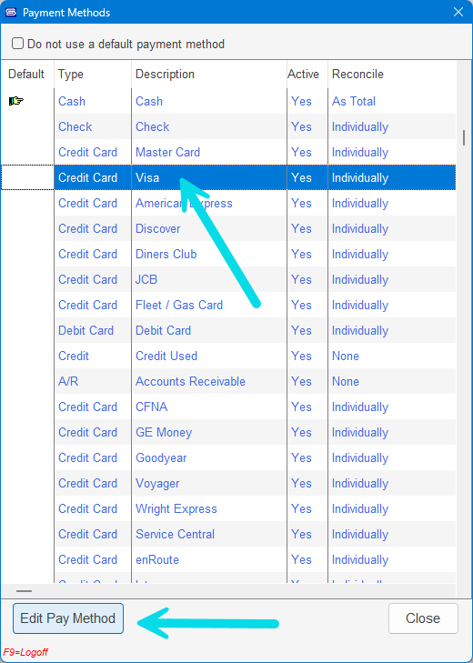 Managing Payment Methods